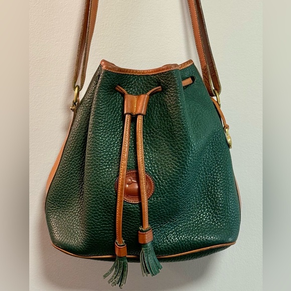 Dooney & Bourke | Bags | Dooney Bourke Large Vintage Green Leather ...
